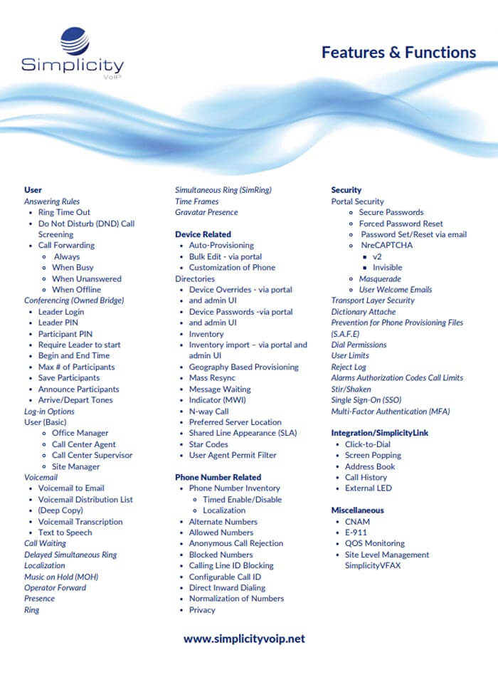 Simplicity VoIP - Business Communications Made Easy